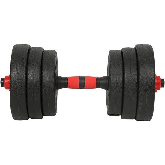 Haltère réglable, Kit Haltères Musculation 20KG, avec Barre d’Extension ...