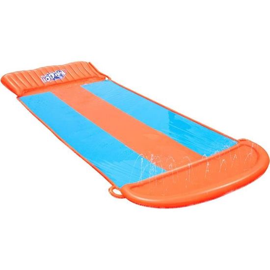 Bestway H20 Go Toboggan à Eau Triple Voie avec Rampe. -Orange 52258 549 ...