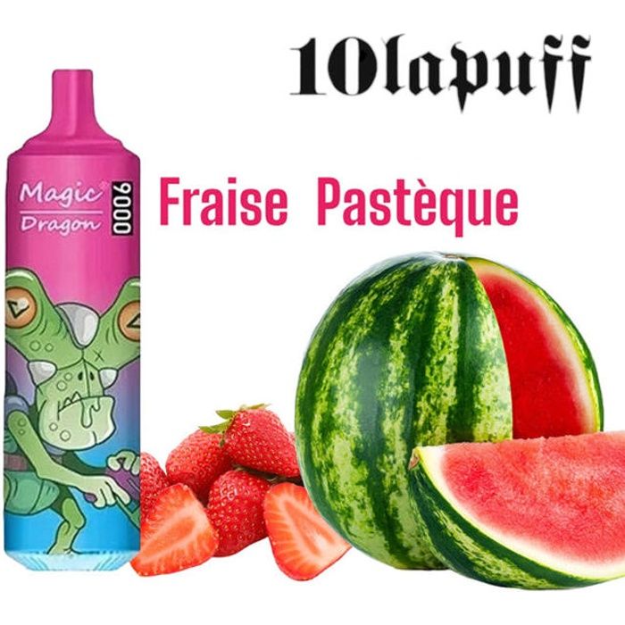 Cigarette électronique jetable - Magic Dragon - Puff 9000 - Pastéque ...