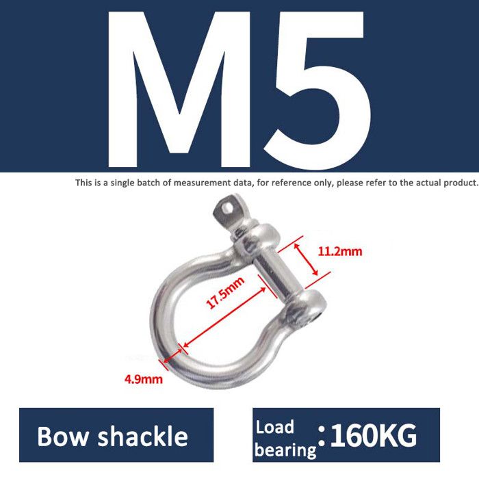 Injecteur de goupille de vis antirouille en acier inoxydable,manille d'arc,chape de style ...
