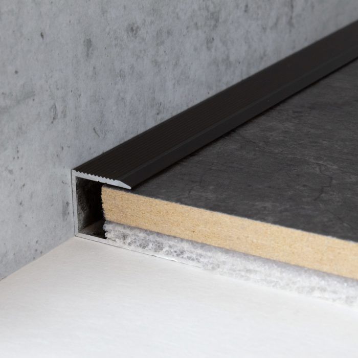 Profilé d'insertion pour parquet H d'encadrement 13,3 mm aluminium ...