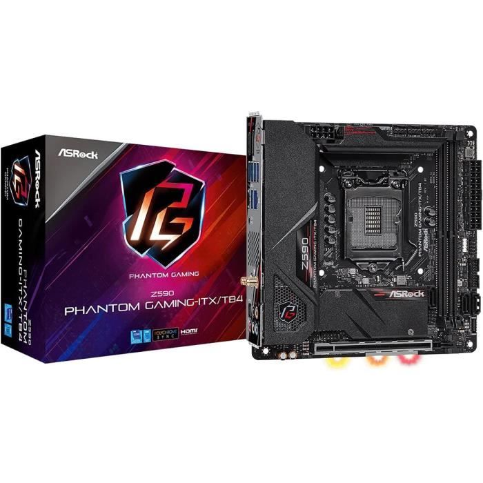 Asrock Z590 Phantom Gaming-ITX/TB4 Intel Z590 LGA 1200 Mini ITX ...