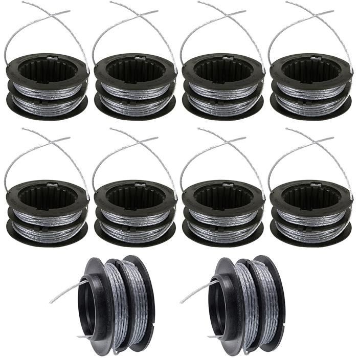 Lot de 10 bobines de rechange pour débroussailleuse Greenworks SB00L00 ST60V ST60V-T0 80 V ...