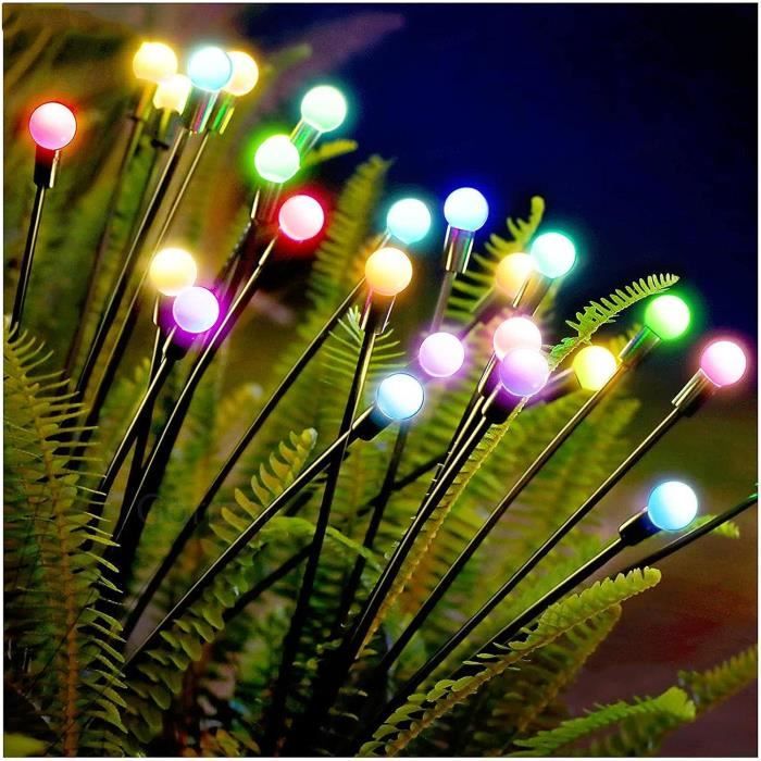 Lampe Solaire Effet Luciole, 4 Packs De 6 8 10 Led Lampe Luciole ...