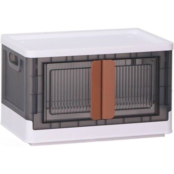 Boîte De Rangement Plastique Avec Roues 32L 72L Boîte Organisateur Pliable Bac De Rangement ...