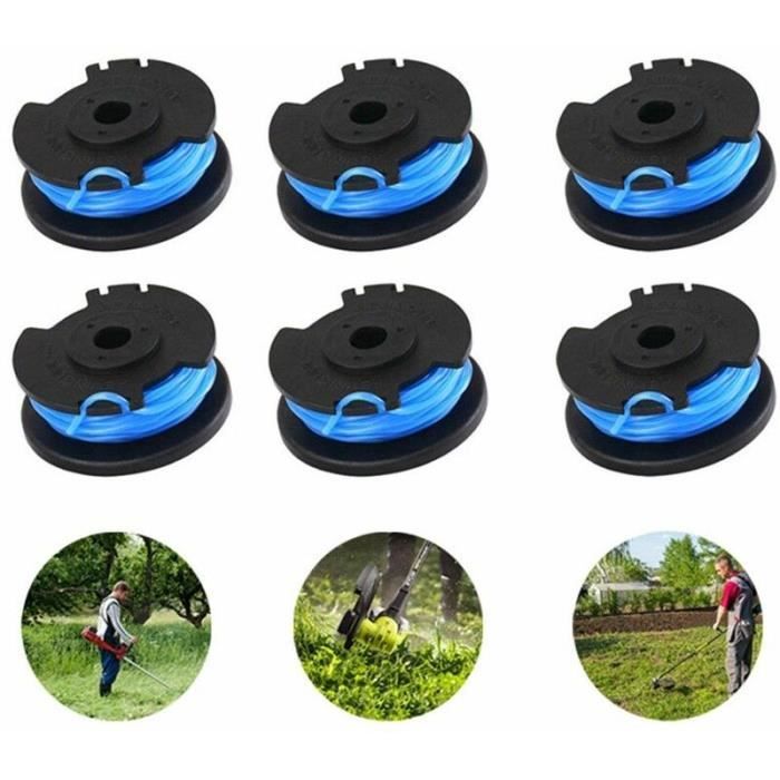 Lot de 6 Bobines de Fil de Coupe pour Tondeuse à Gazon AC14RL3A - Cdiscount Jardin
