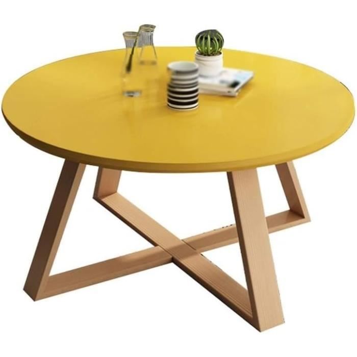 Tables en Bois Massif, Fin Balcon Simple Petite Table Ronde Meubles de ...