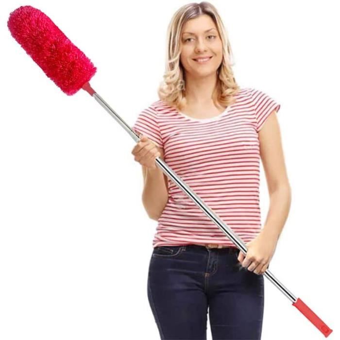 AJW-Plumeau extensible pour ménage avec manche télescopique de 76,2 à ...