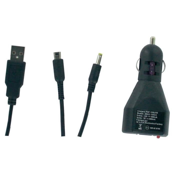 Chargeur USB avec cordon pour PSP et DS-Lite - Cdiscount Informatique