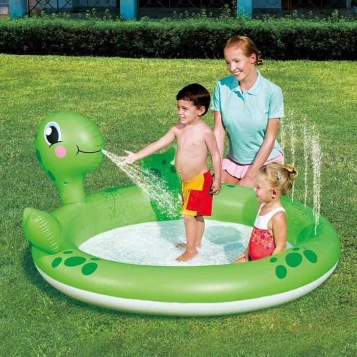 JEUX DE PISCINE JEUX GONFLABLES Piscine Cartoon Gonflable Tortue Jeu ...