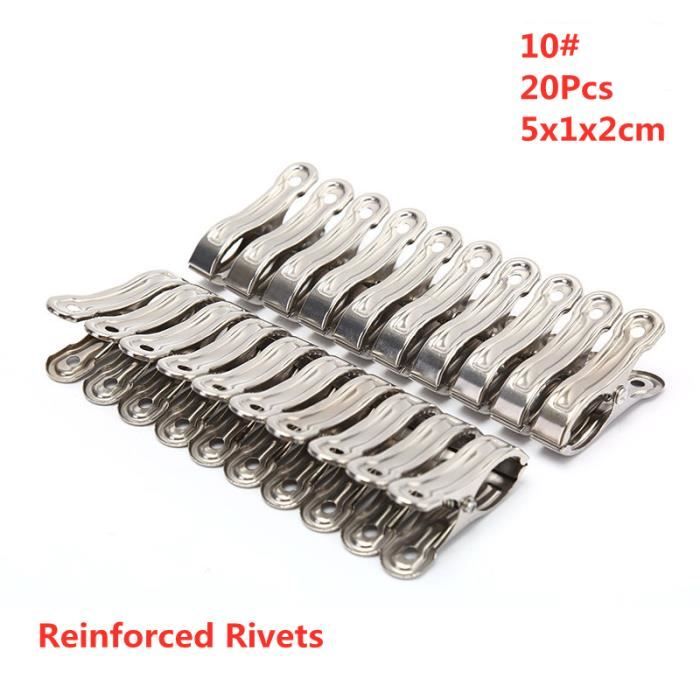 Pince à linge,Pinces à linge en acier inoxydable, pinces à linge Anti ...