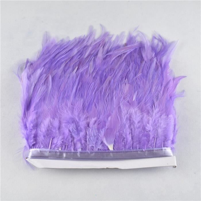 Light Purple -Plumes de coq de selle 1yard 8 10cm,plumes de décoration ...