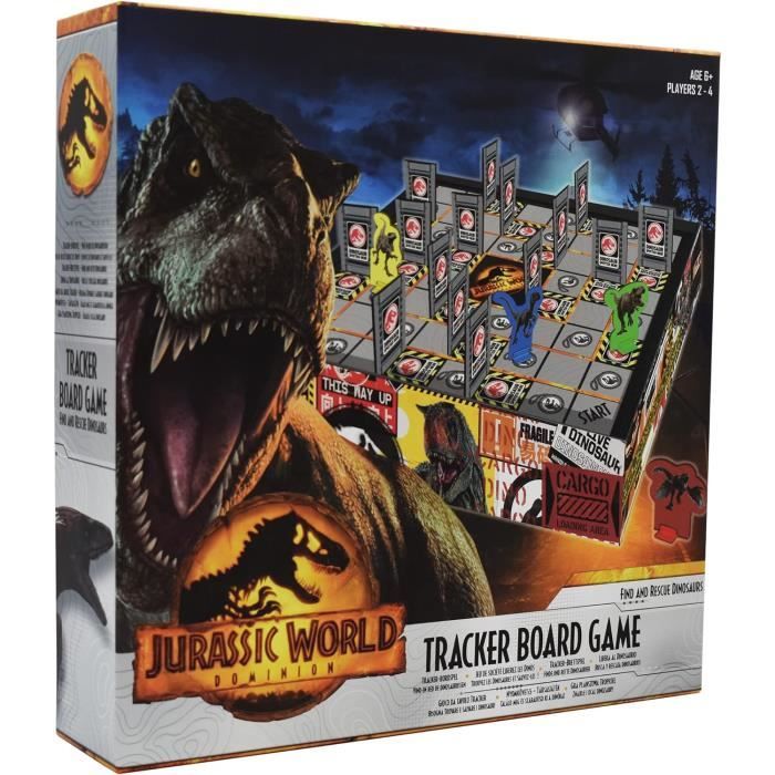 Jurassic World Tracker, Jeu De Société Find & Rescue Dinosaures, Pour 2 ...