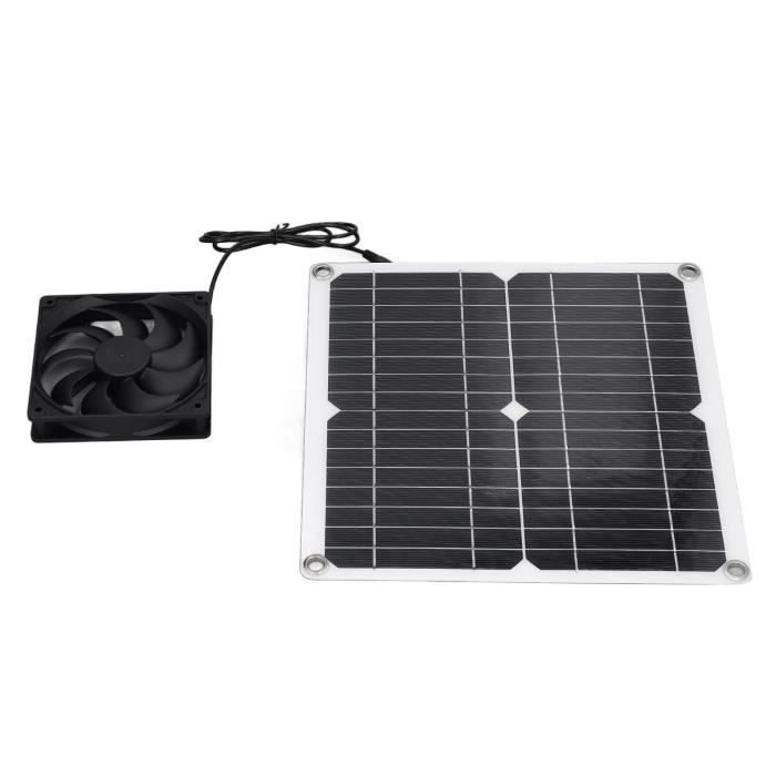 Duokon Solar Panel Fan Kit, Lightweight Solar Powered Fan for Fishing ...