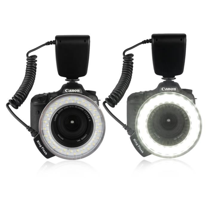 Excelvan CN48 Macro Flash LED Lumière Annulaire Lampe pour DSLR ...