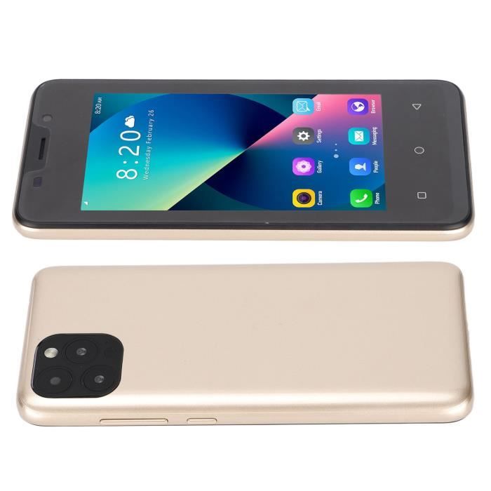 LAN Téléphone Double Sim Smartphone Double Sim 3G Hd De 4,66 Pouces ...