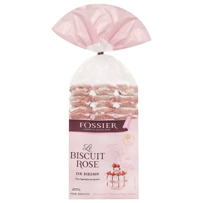 LOT DE 6 - FOSSIER - Biscuit Rose De Reims paquet de 250 g - Cdiscount ...