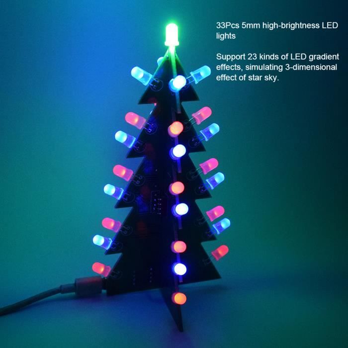 Kit de circuit LED de Noël, Kit électronique d'arbre de Noël, Module ...