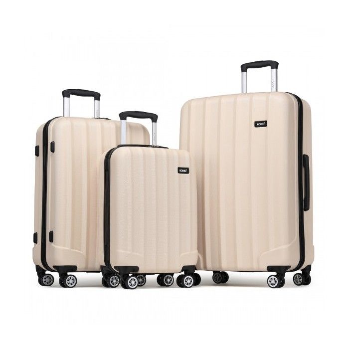 Kono Set de 3 Valises de Voyage (55/65/75 cm) Valise Cabine à Main ...