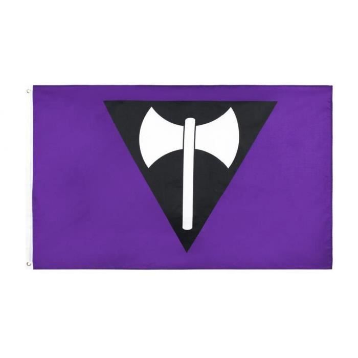 Drapeau décoratif Drapeau lesbien violet LGBT pavillon d'arc-en-ciel ...