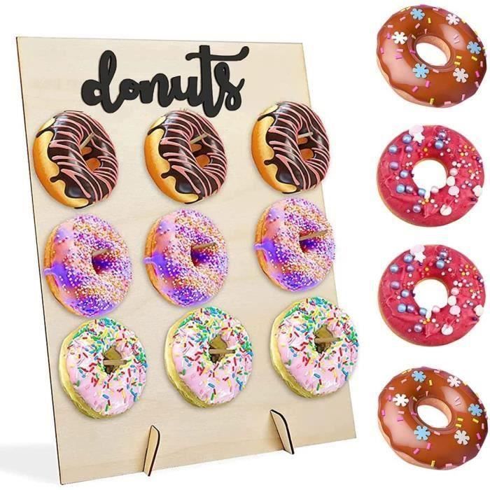 Donut Rack Donut Présentoir Donut en Bois Présentoir 9 Trou Mur de ...