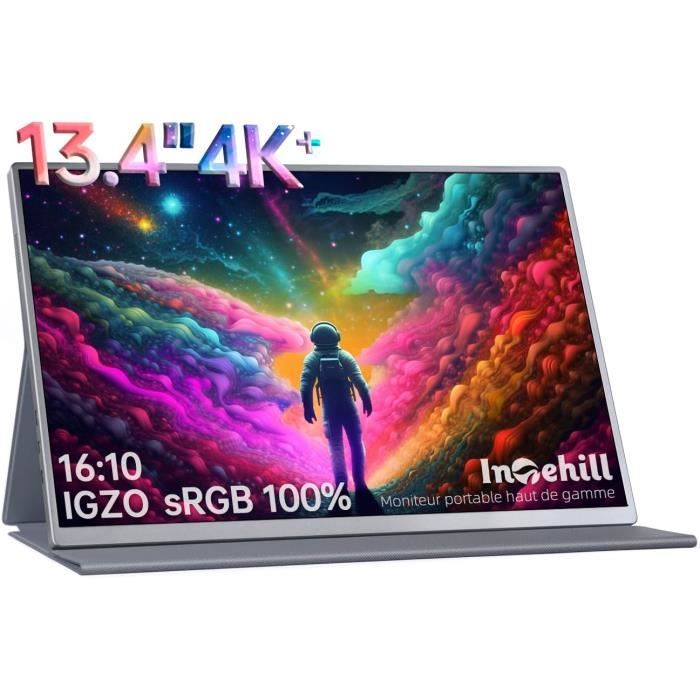 Ecran Portable, 13.4 Pouces Moniteur Portable, 3840X2400 Écran Portable ...