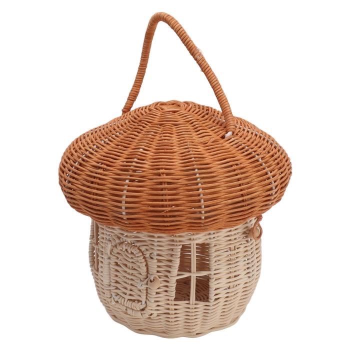 Shipenophy petit panier de rangement en rotin Panier tissé en rotin ...