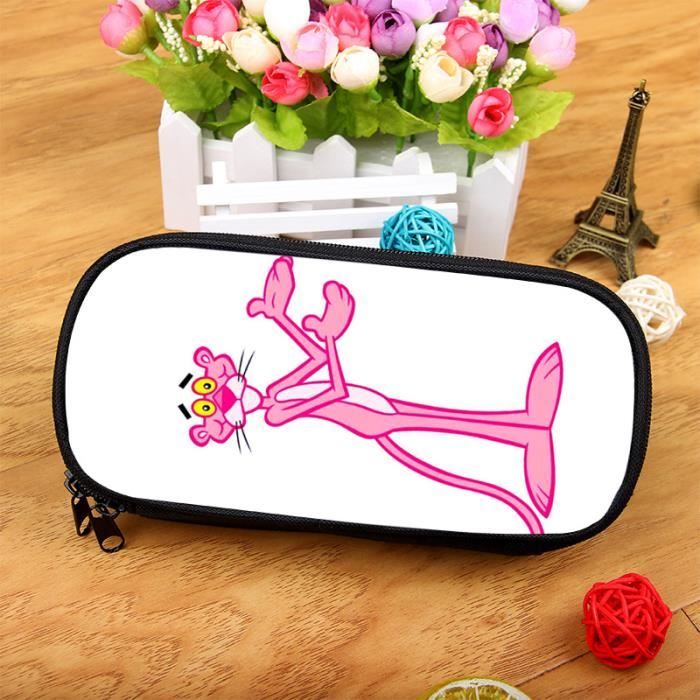 Trousse Scolaire - SHLK - Pink Panther - Tissu Oxford - 21x10x5cm ...