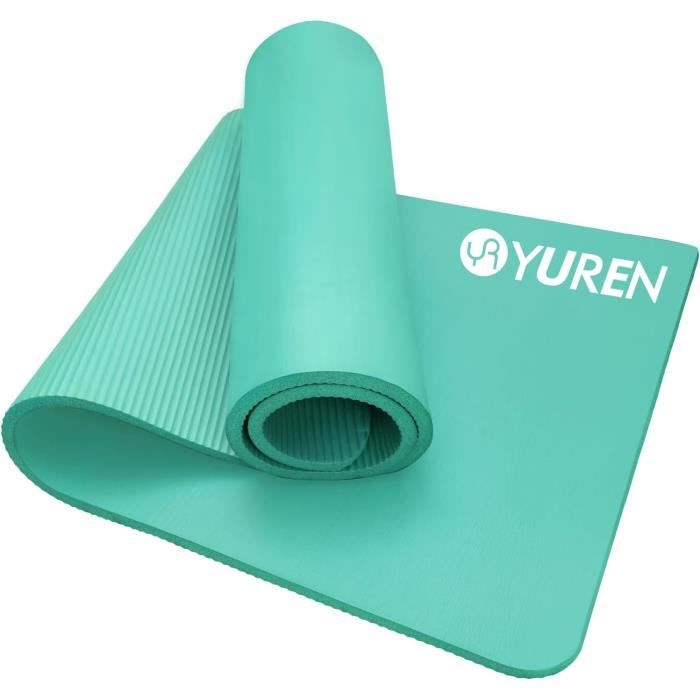 Tapis de Sport NBR 183×61cm 15mm Epais Tapis Yoga Antidérapant Tapis ...