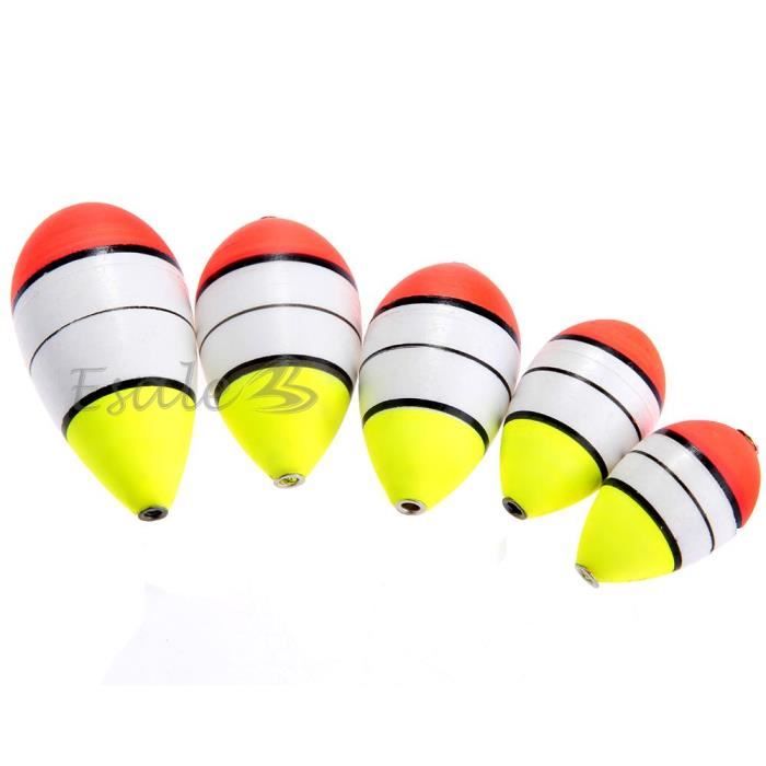 5pcs Flotteur Bouchon Marqueur de Pêche au Coup Ligne Truite en Mousse ...