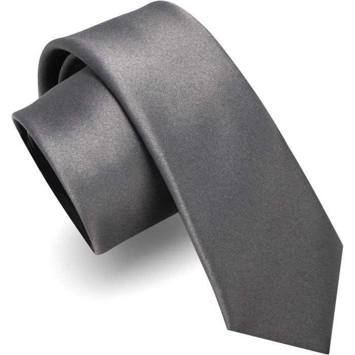 Cravate Fine Mate Pour Homme, Couleur Unie, En Différentes Couleurs, 6 ...