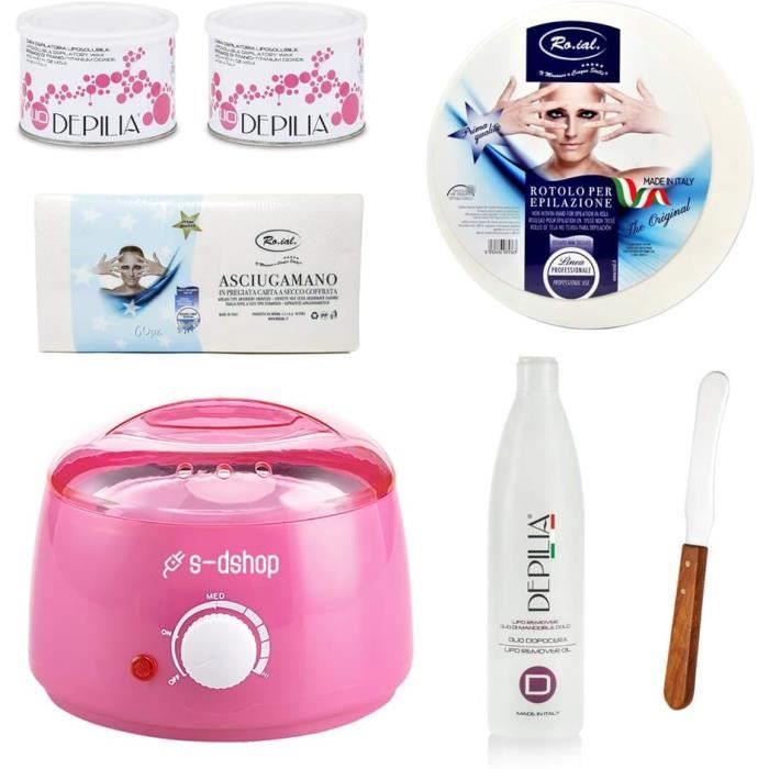 Kit D'Épilation À Chaud, 2 X Cire Épilatoire, Pot À Épiler, Chauffe ...