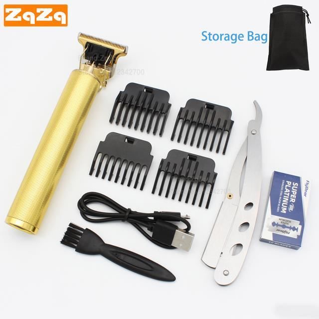 TONDEUSE CHEVEUX,Gold Razor--ZqZq Tondeuse à Cheveux pour Hommes, Coupe ...
