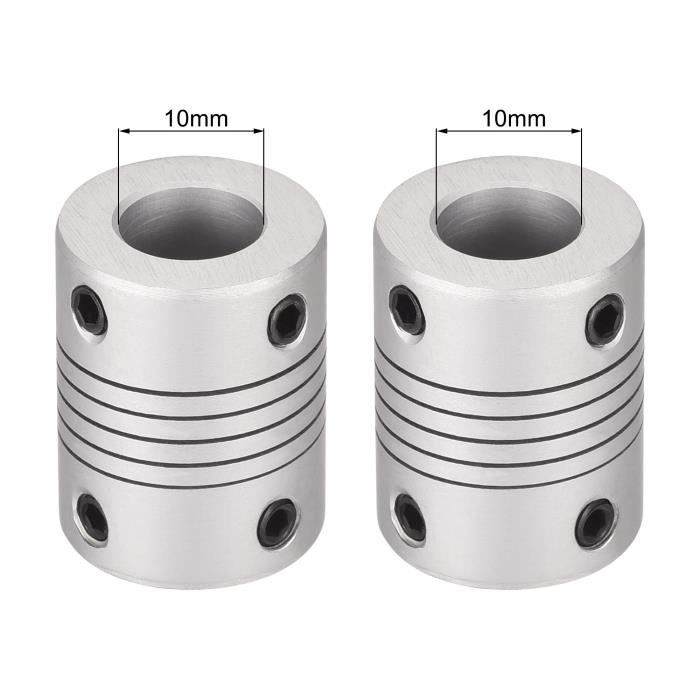 SOURCING MAP 10mm à 10mm Coupleur Arbre Moteur Aluminium Alliage ...