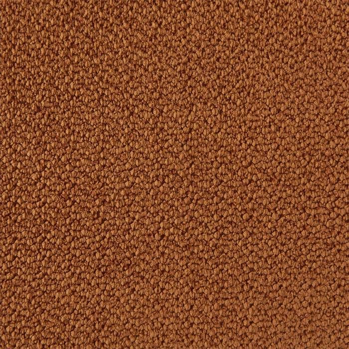 Canapé virgule organique 3 places tissu chenille terracotta - Curv ...