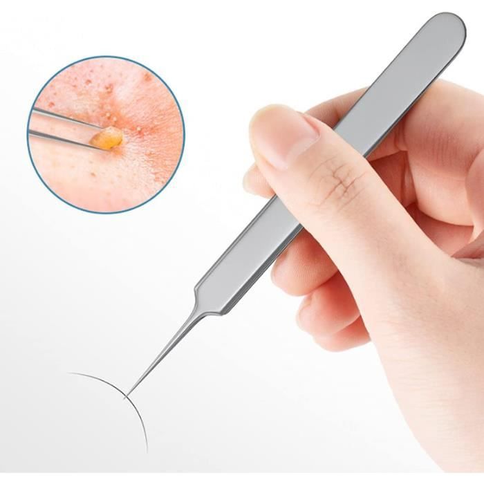Pince À Épiler Professionnelle En Acier Inoxydable Pour Poils Incarnés ...