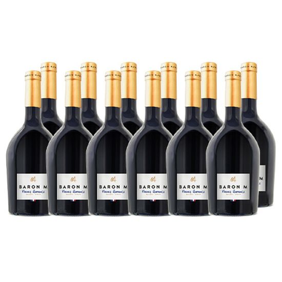 BARON M FRENCH ROMANCE MABEC SYRAH Vin de France Rouge 2021 12x75cl - La cave Cdiscount