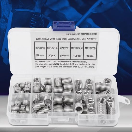 Cikonielf Insert de réparation de filetage Inserts Filetés, Ensemble D ...