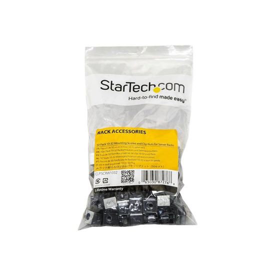 Vis et écrous clip 10-32 - STARTECH - Paquet de 50 - Installation ...