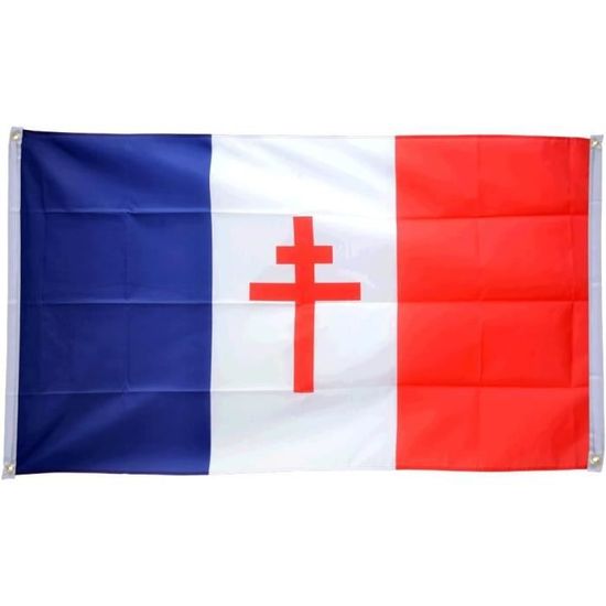 Drapeau De Balcon (Avec 4 Oeillets) France Libre 1940-43 - Croix De ...