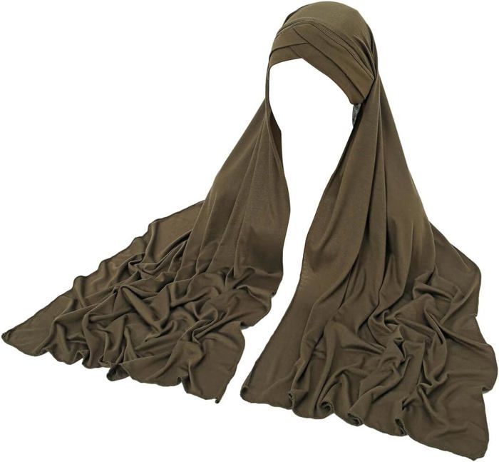 Hijab Foulard Pour Femme Hijab Musulman Hijab À Enfiler Avec Bonnet ...