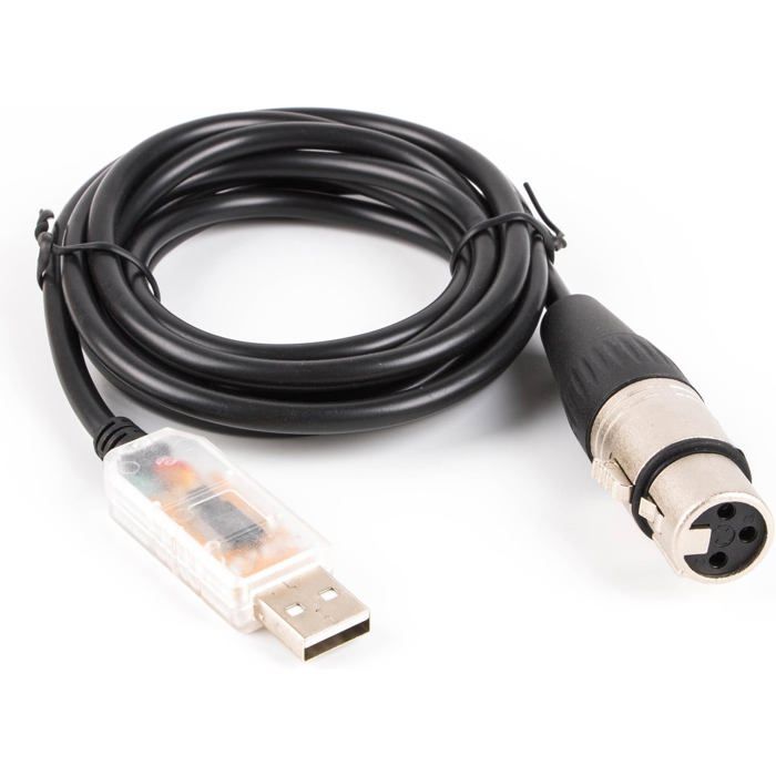FTDI USB RS485 XLR DMX512 Câble contrôleur d'équipement d'éclairage de ...