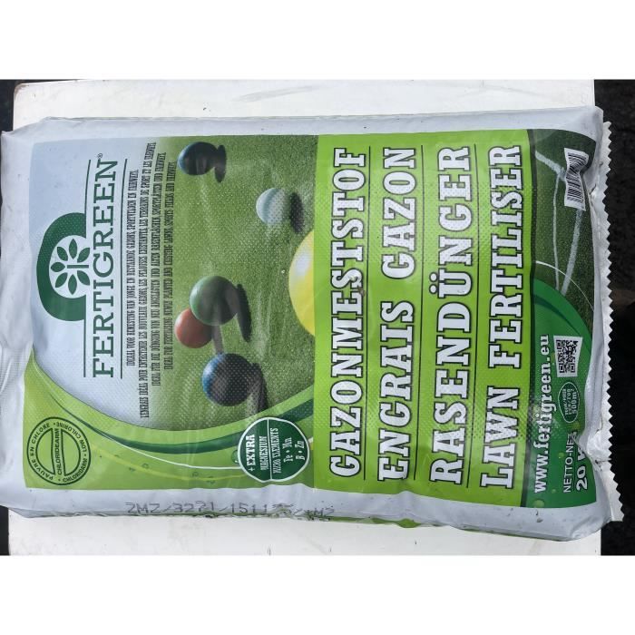 Fertigreen® Engrais gazon: l'engrais complet - 20 kg - 500m² - Cdiscount Jardin