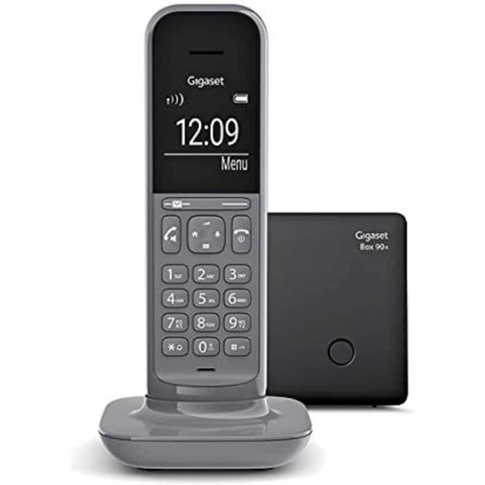 Téléphone Fixe sans Fil au design Moderne avec Répondeur Intégré au ...