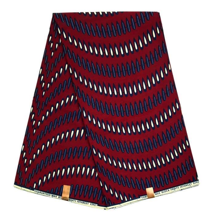 Wax pagne tissu africain collection HITARGET 6Yards super cire imprimé ...