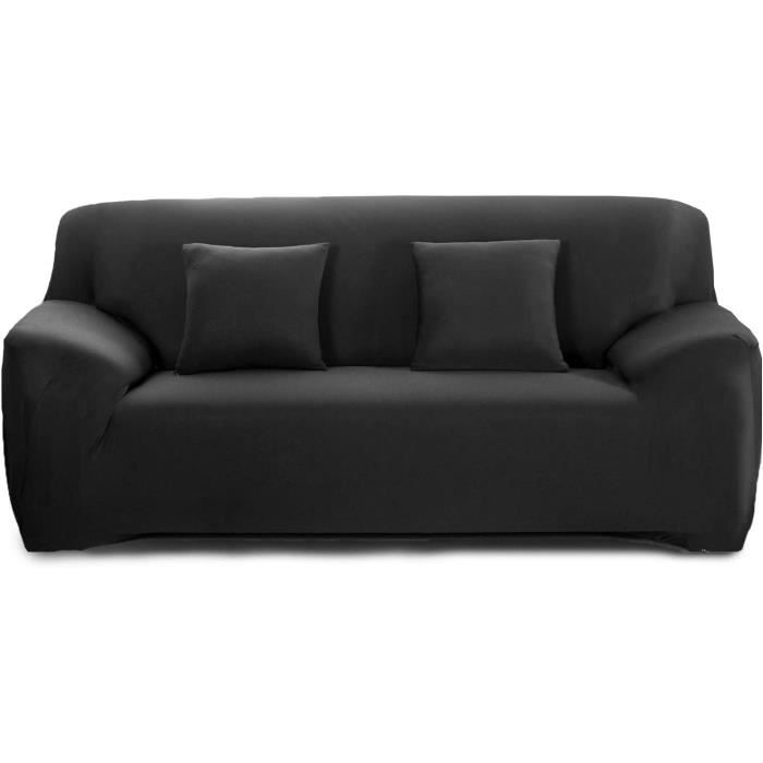 DAMILY® Housse de canapé Extensible 3 Places avec accoudoirs Revêtement ...