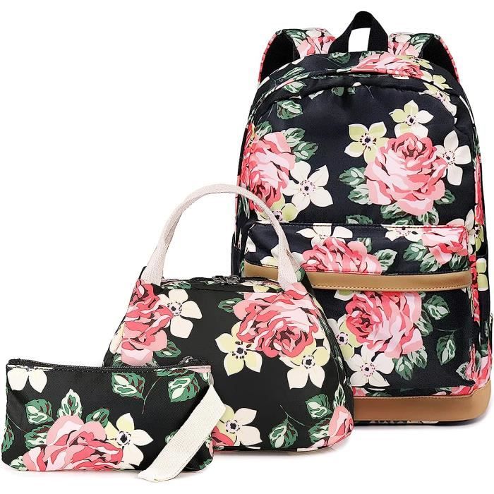 Sac à dos Fille - KYAMRC - Modèle Bohème - 3 en 1 - Floral - Durable ...