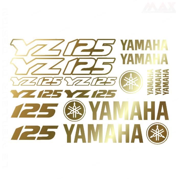 16 stickers YZ 125 – OR – YAMAHA sticker YZ 125 - YAM437 - Cdiscount Auto