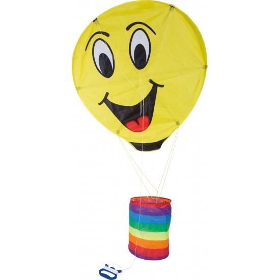 Kite Smiley plastique 88 x 93 cm jaune - Cdiscount Jeux - Jouets