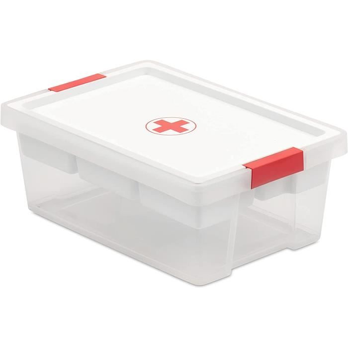 Tatay Boîte à pharmacie, Boîte à médicaments, Capacité 7L, avec ...